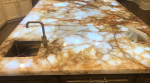 Backlighting Translucent Stone Countertops the Simple Way – SLABLITE